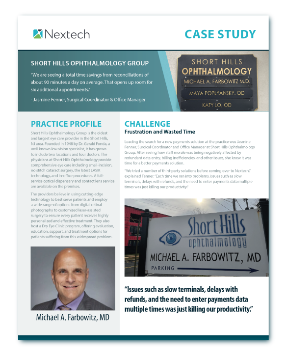 Case Study | Short Hills Ophthalmology Group